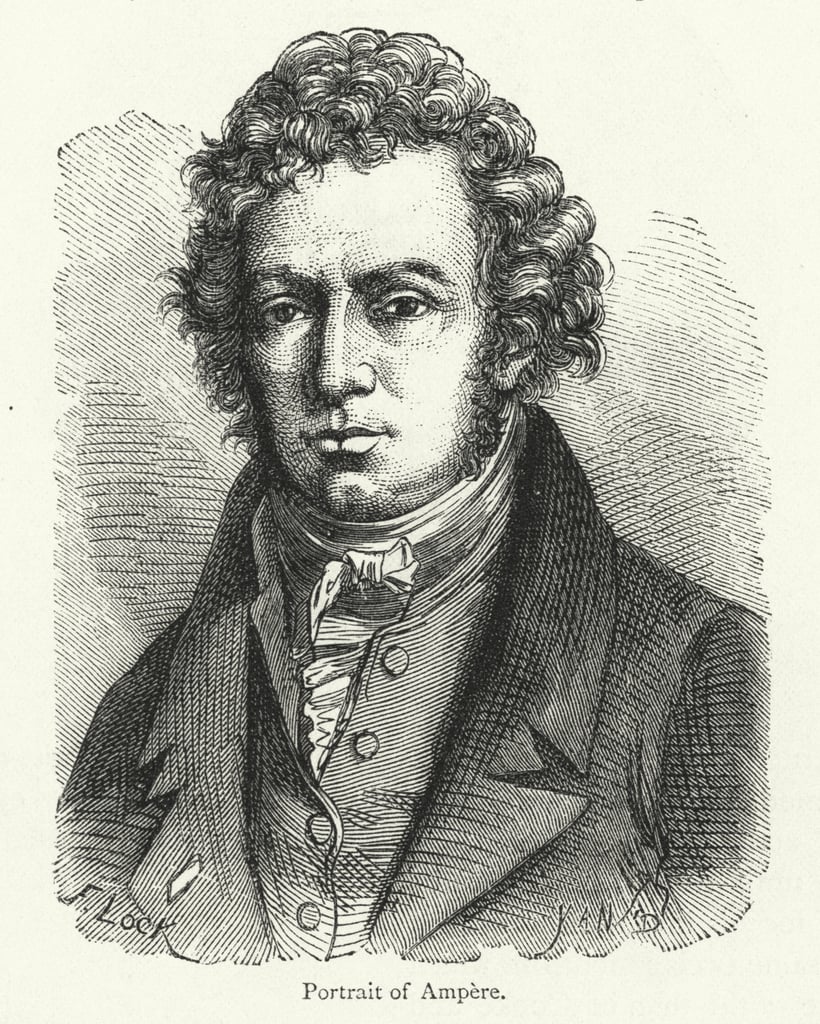 Andre-Marie Ampere, French physicist and pioneer in the field of ...