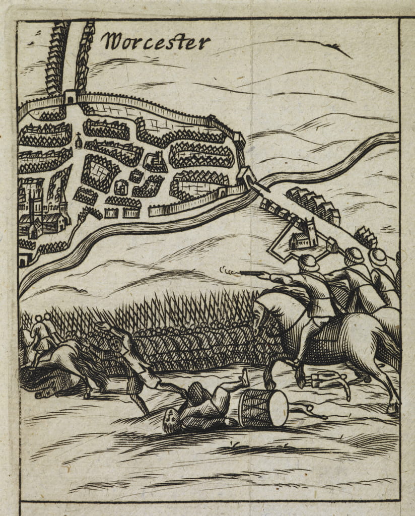 Battle of Worcester scene, from 'The History of his Sacred Majesties ...