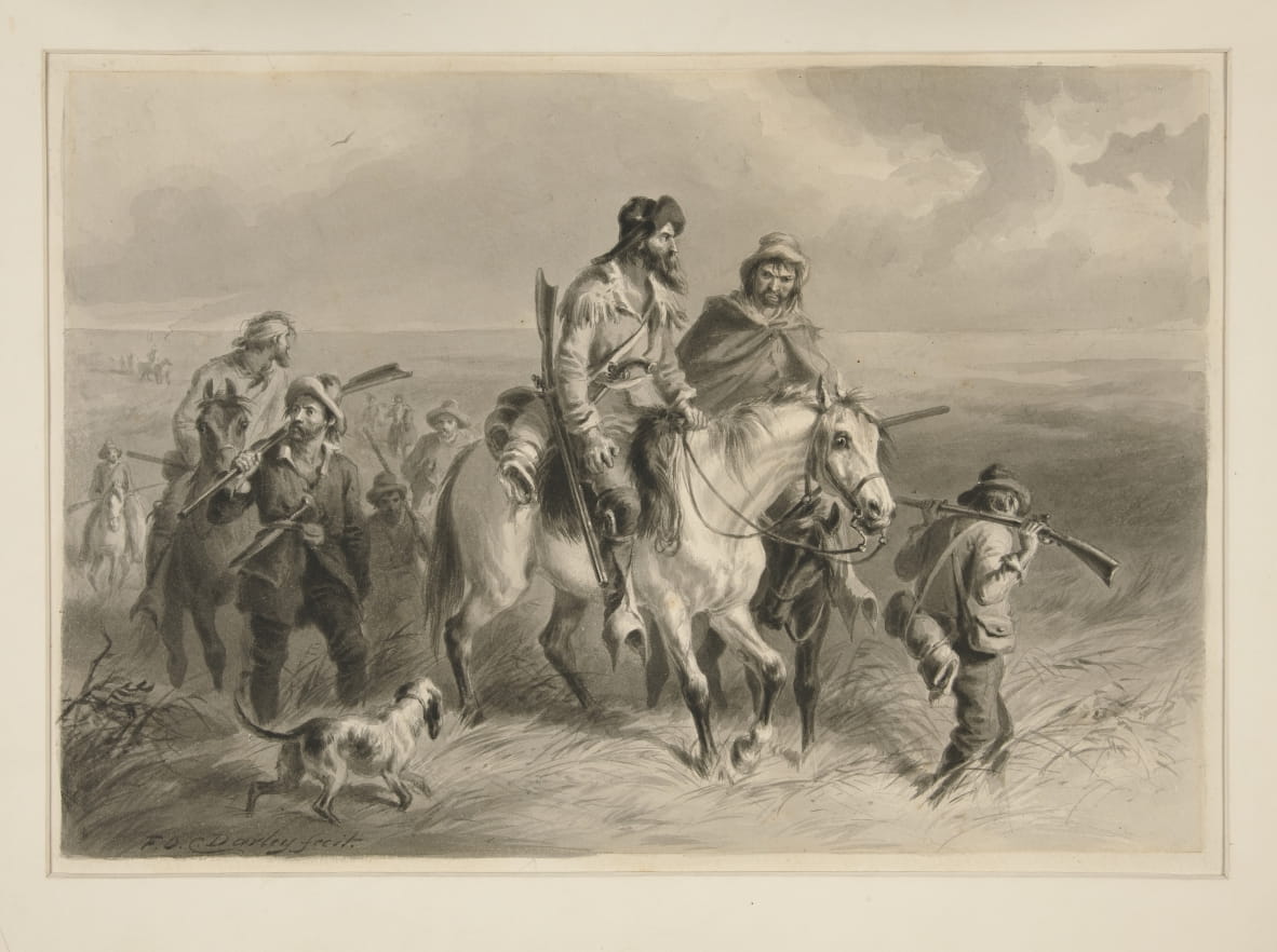 Border Ruffians Invading Kansas by Felix O. C. Darley
