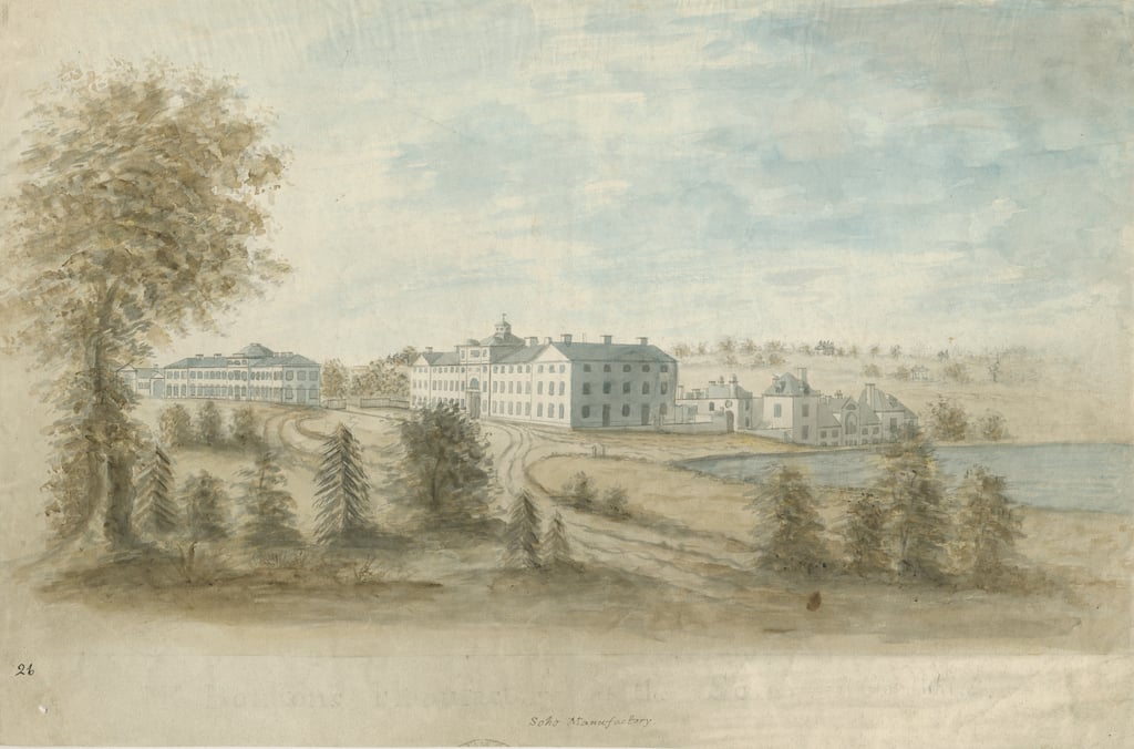 Soho Manufactory: water colour painting, nd [c 1798]
