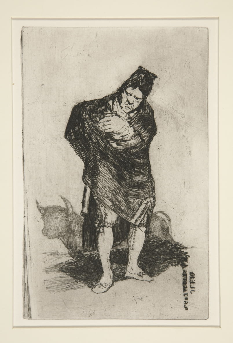 El embozado (The Cloaked Man) by Francisco de Goya