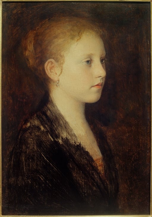 Girl head by Franz Rumpler: Highest-quality art reproduction