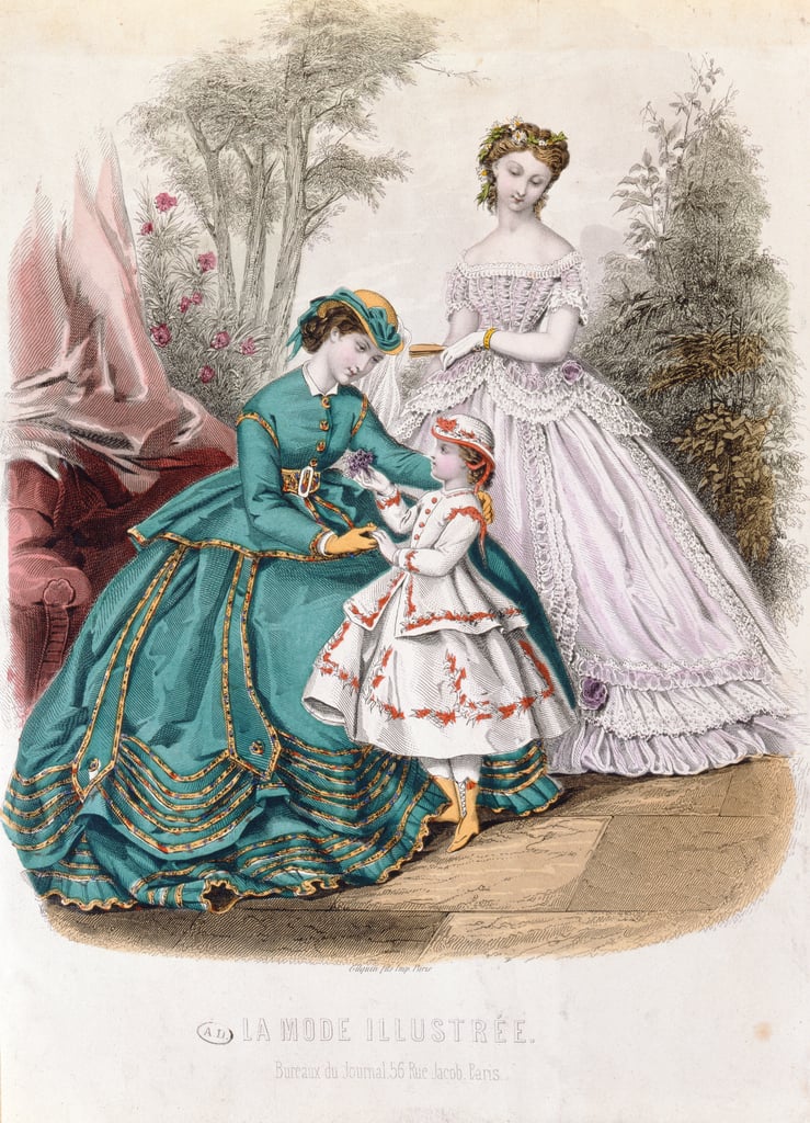 Fashion plate from La Mode Illustree, 1865 (#450914)