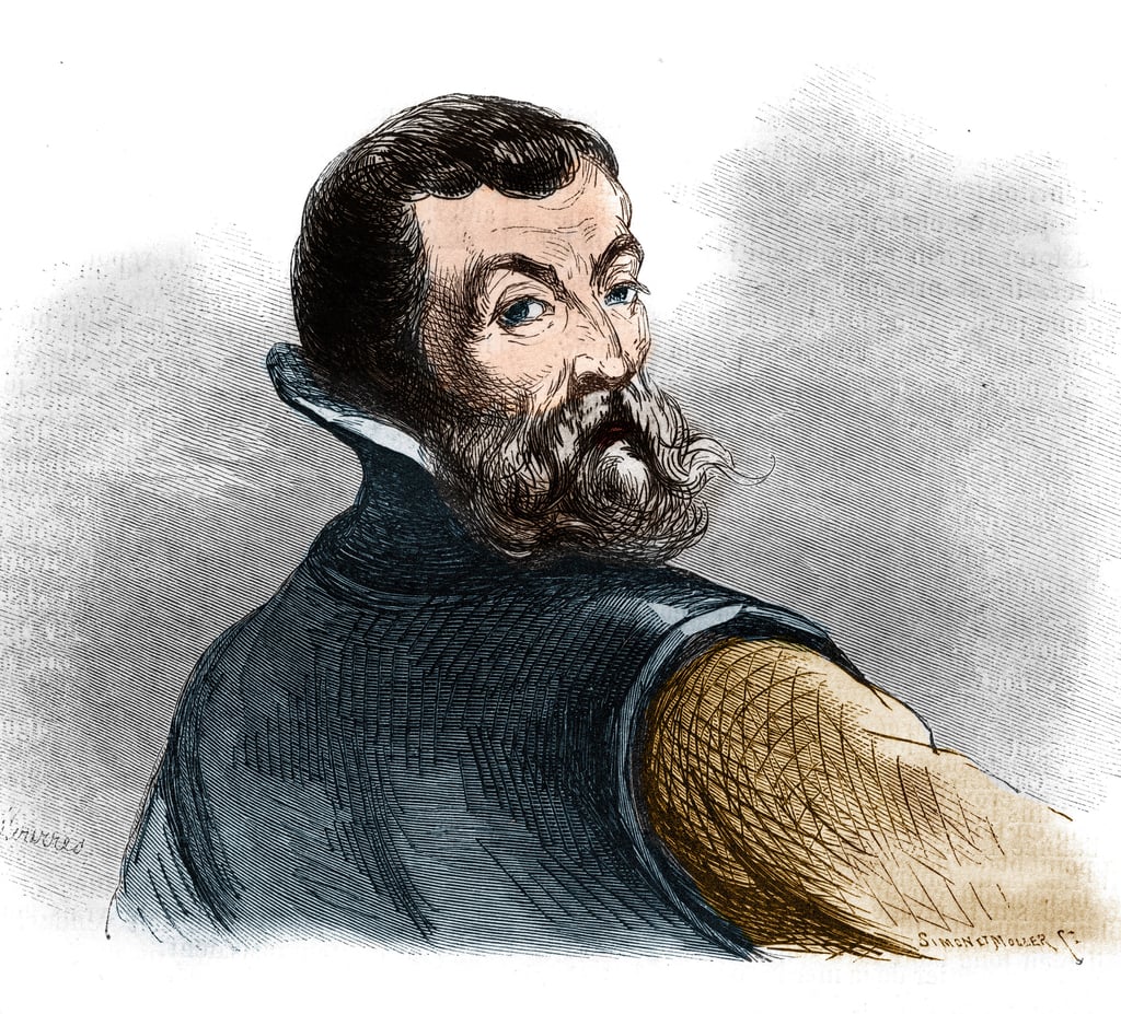 Portrait of Jacques Cartier (1491-1557), French navigator and explorer.