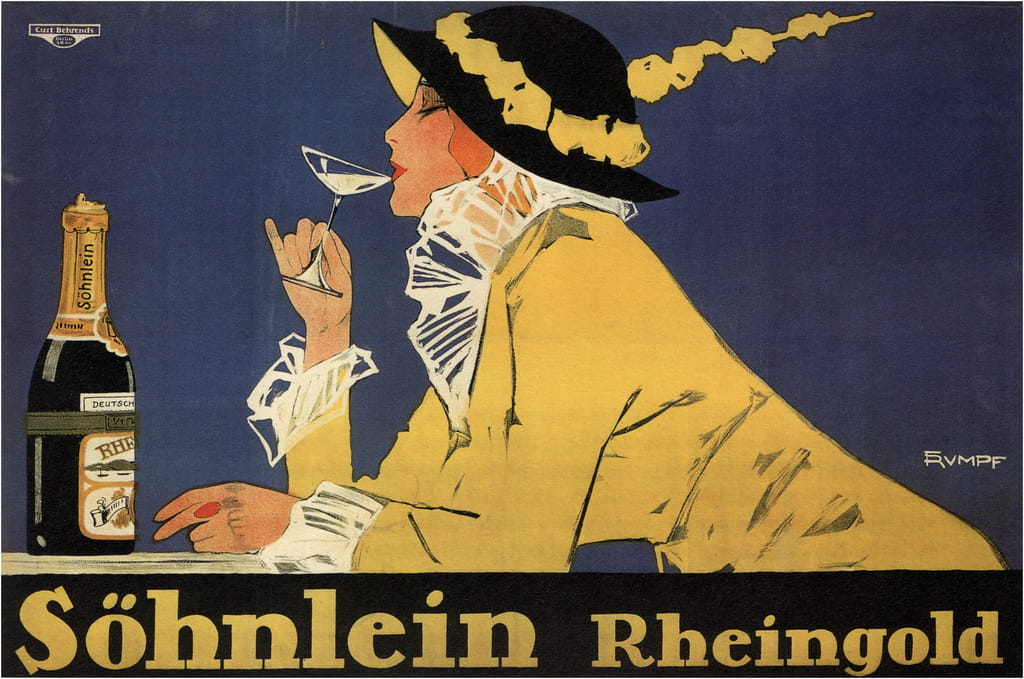 advertising for sparkling wine Sohnlein Rheingold