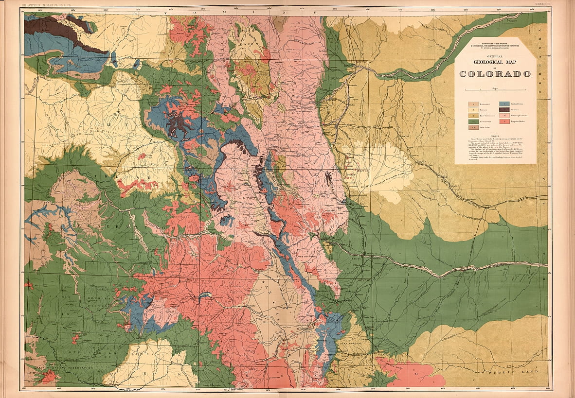 Geological and geographical atlas of Colorado and portions of adjacent ...