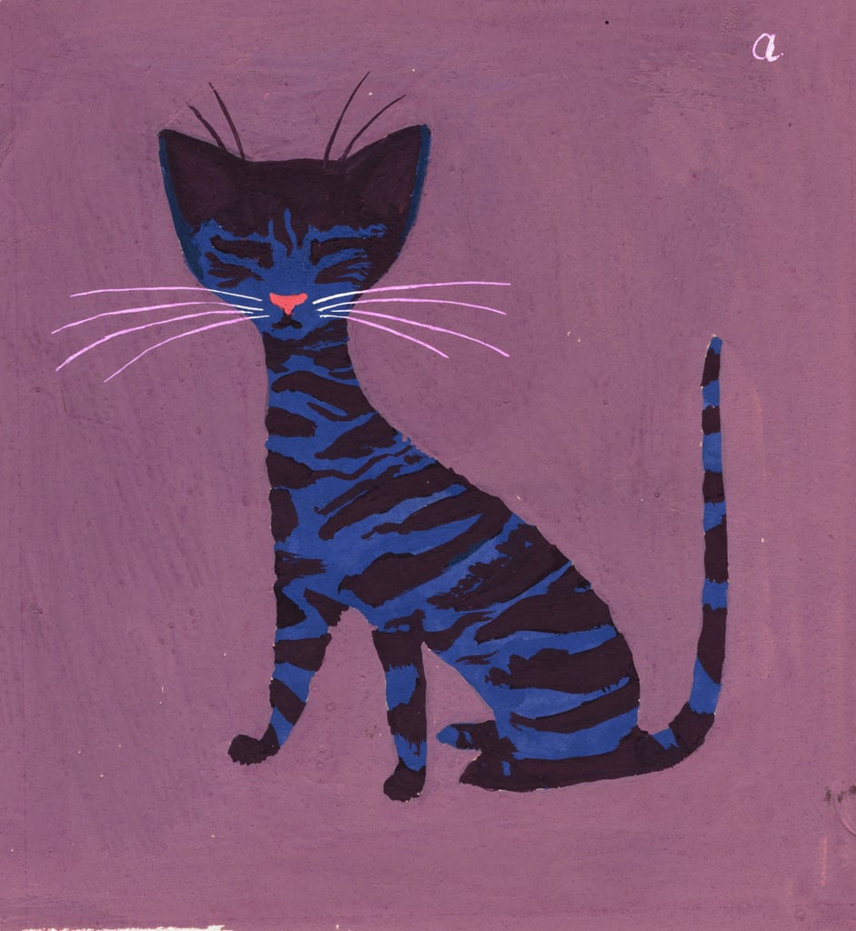 The Blue Cat, 1970s by George Adamson: Buy fine art print
