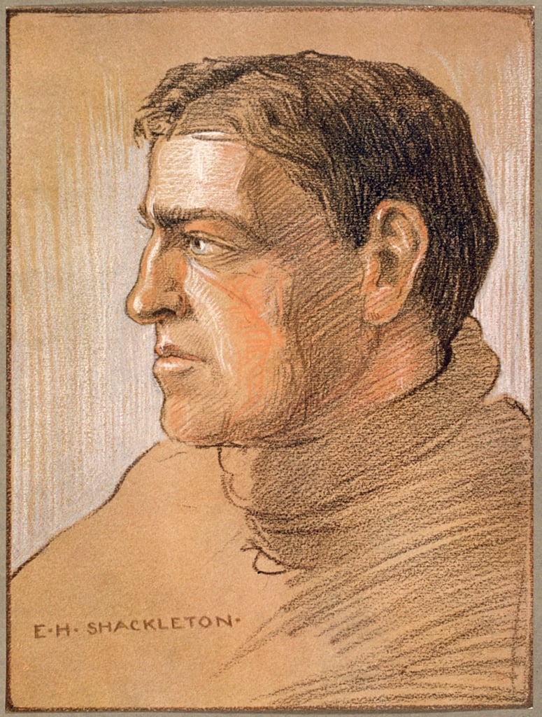 Portrait of Shackleton, from The Heart of the Antarctic by Sir Ernest ...