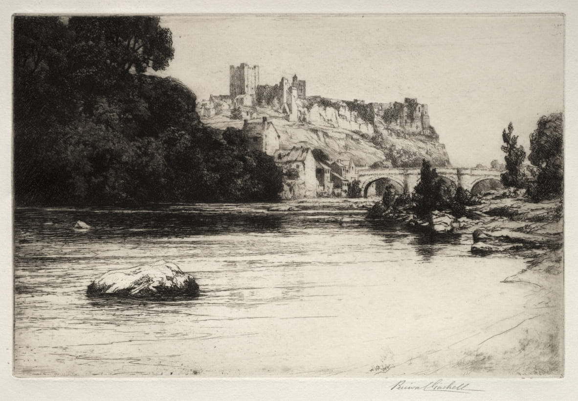 Richmond Castle by George Percival Gaskell: Fine art print