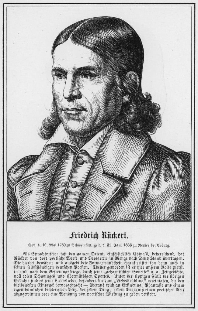Friedrich Ruckert (engraving) by German School