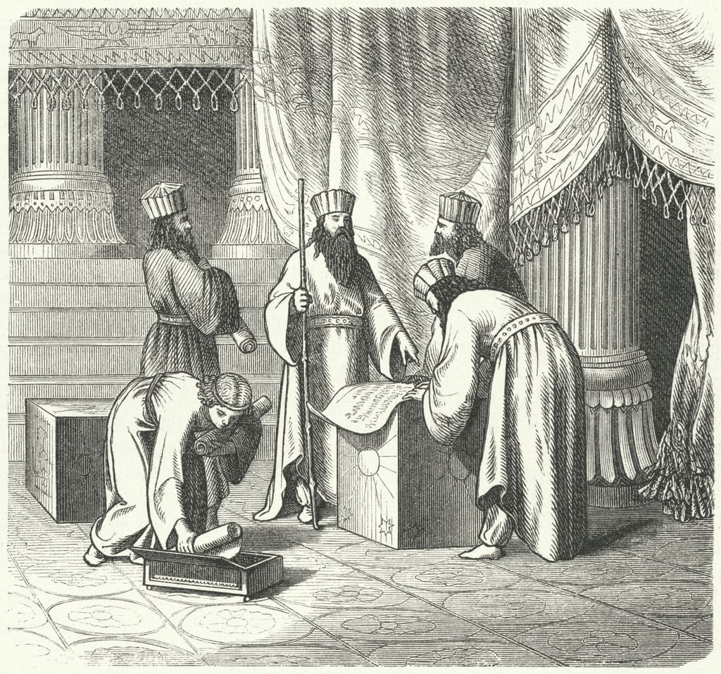 Magi, Persian Zoroastrian priests (engraving)