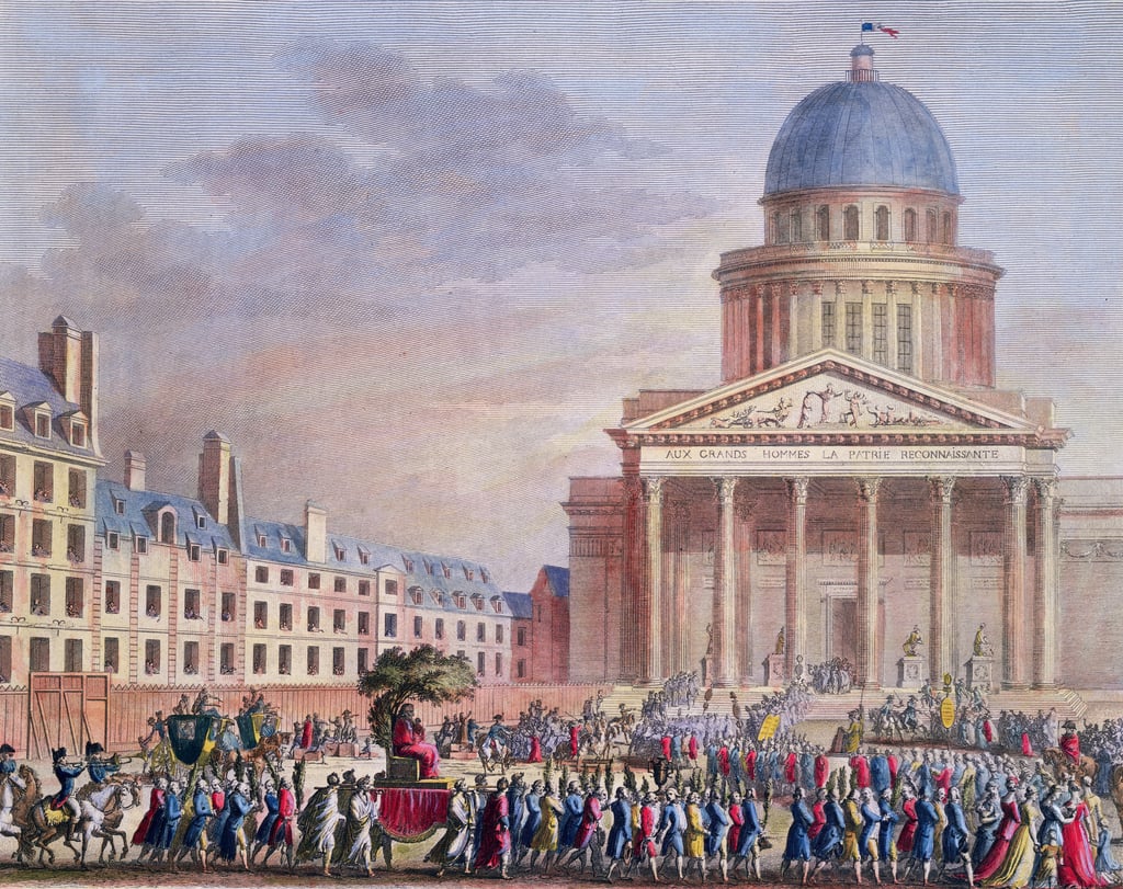 Apotheosis and Funeral Procession of Jean-Jacques Rousseau (1712-78) to ...