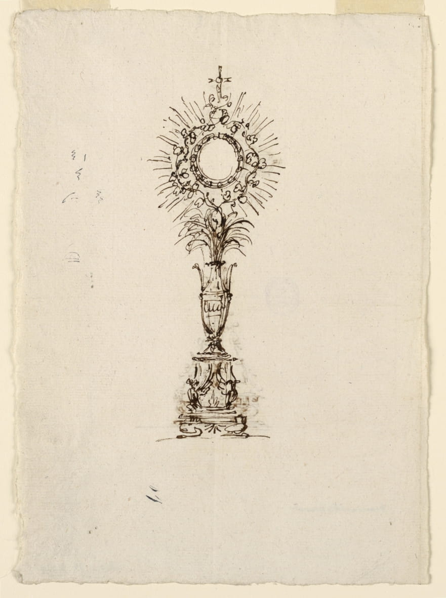 Design for a Monstrance by Giuseppe Barberi