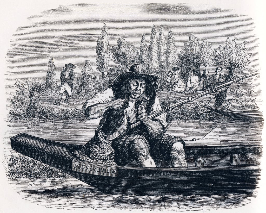 The little fish and the fisherman (Le petit poisson et le pecheur ...