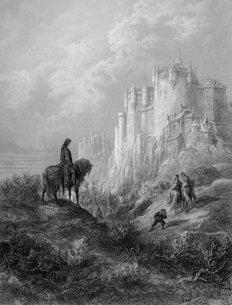Camelot, illustration from Idylls of the King by Alfred Tennyson