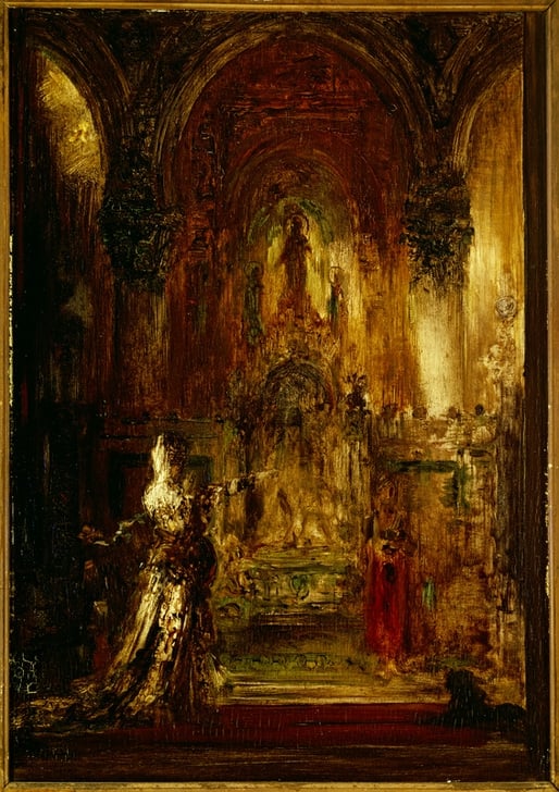 Salome dances before Herod by Gustave Moreau