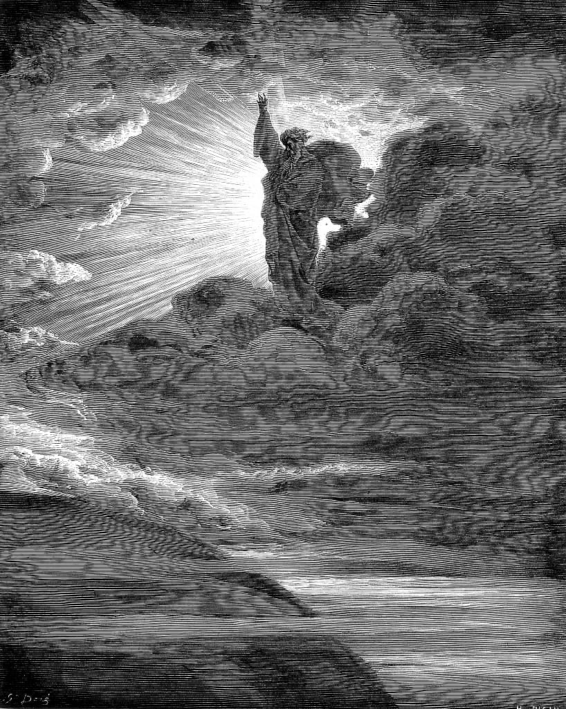 God creating light, 1866 by Gustave Dore: Fine art print