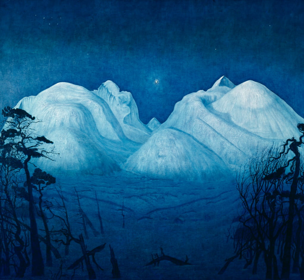 Winter night in Rondane by Harald Oscar Sohlberg