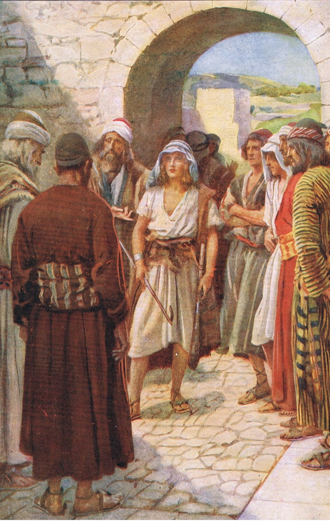 David summoned before Samuel, illustration from Pictures That Teach The ...