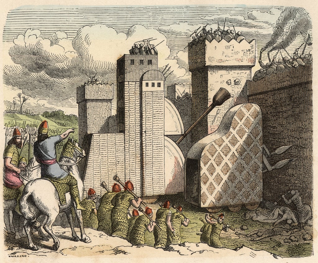 Mesopotamia, Assyria : storming a fortress