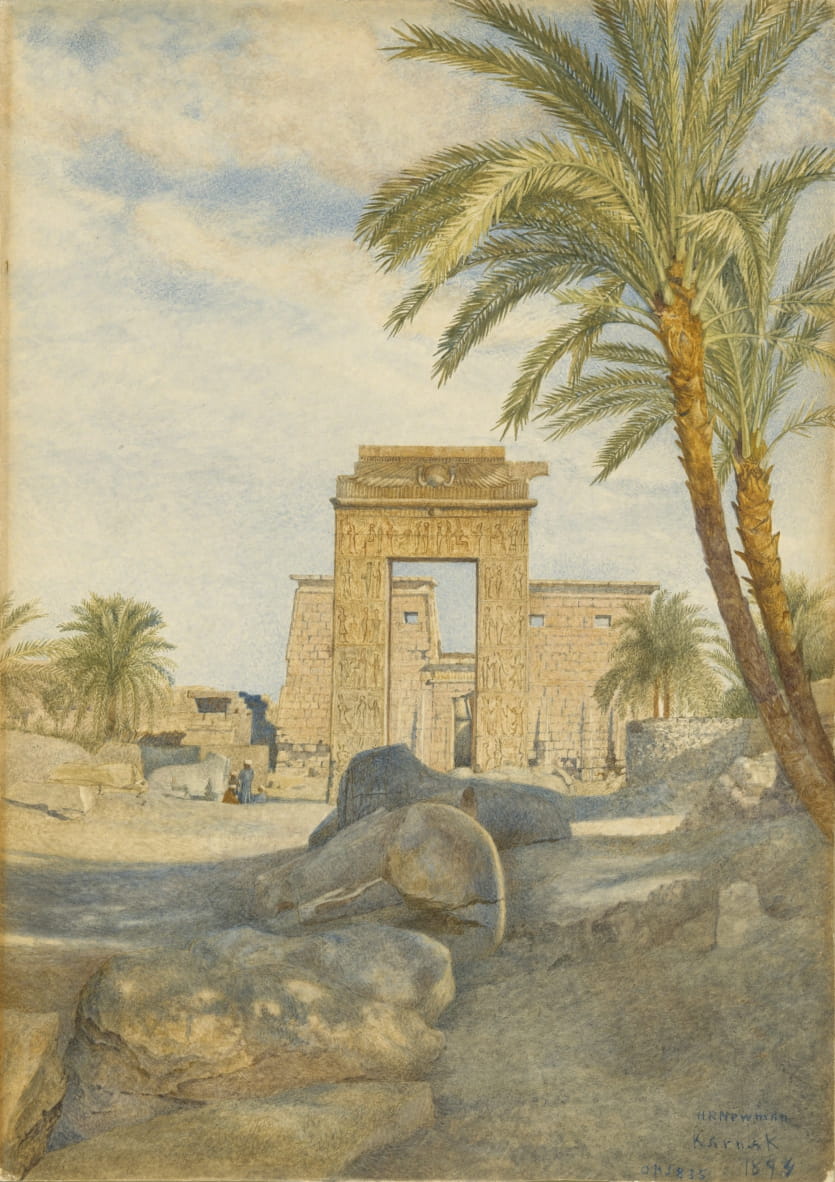 The Temple at Karnak by Henry Roderick Newman