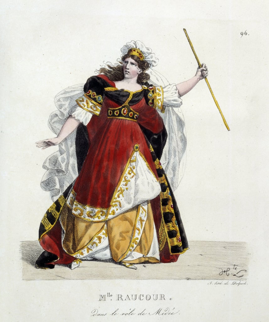 French actress Mademoiselle Raucourt (died 1815) in the role of Medee ...