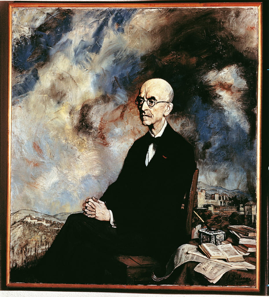 Portrait of Manuel de Falla (1876-1946), spanish compositor