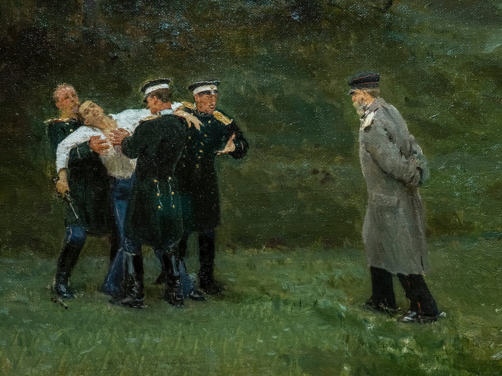 THE DUEL (detail) by Ilya Efimovich Repin: Fine art print