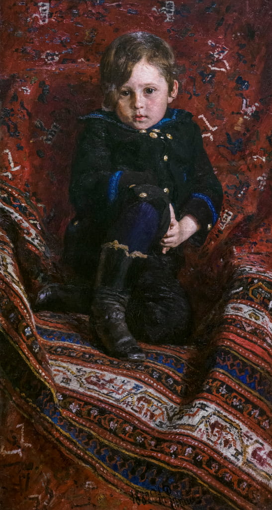 Yuri Repine Child by Ilya Efimovich Repin: Fine art print