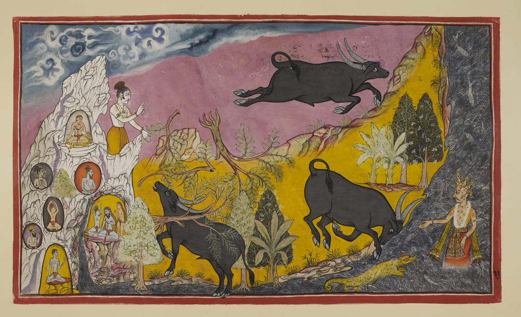 Add 15296 (2) f.11r, Sugriva then tells Rama and Laksmana how powerful ...