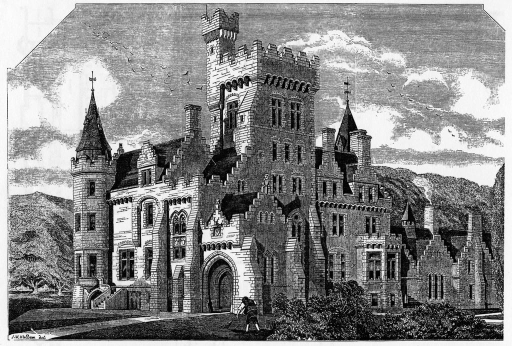 Humewood Castle, Co. Wicklow, illustration from The Building 1868