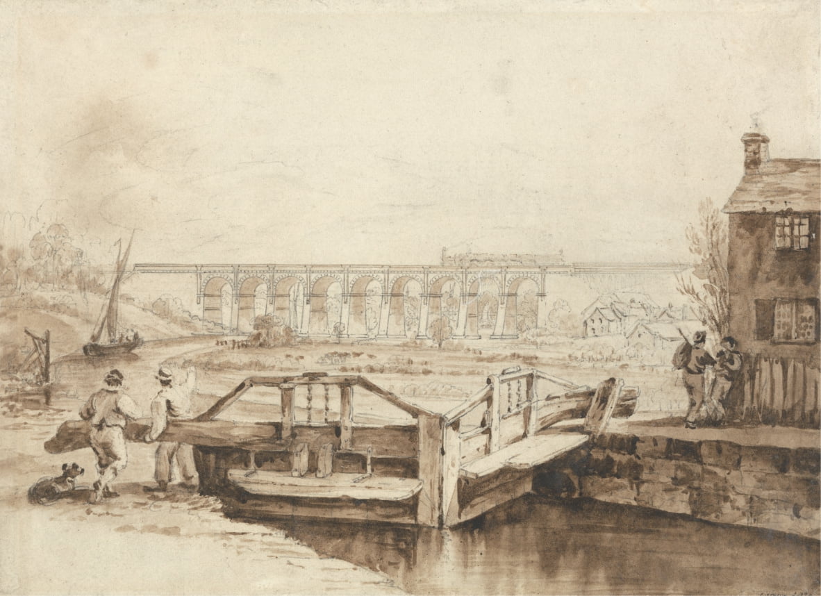 The Viaduct over the Sankey Canal by Isaac Shaw