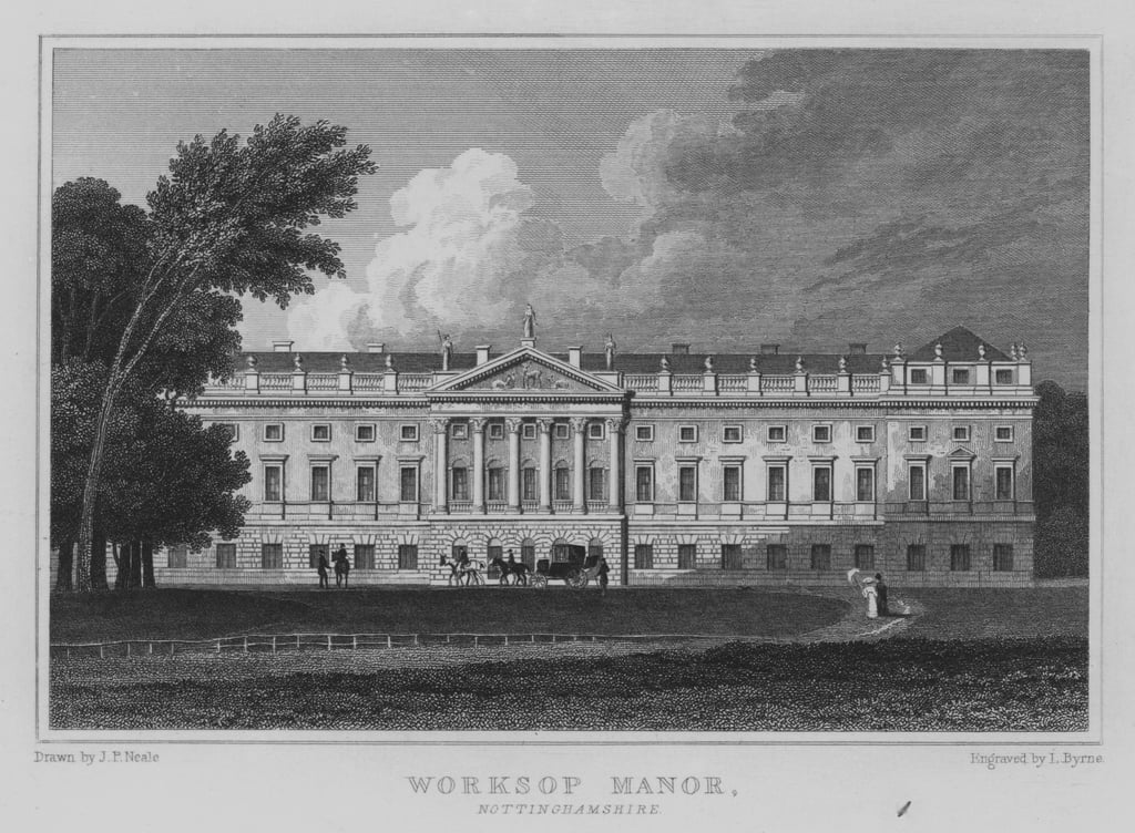 Worksop Manor, Nottinghamshire (engraving)