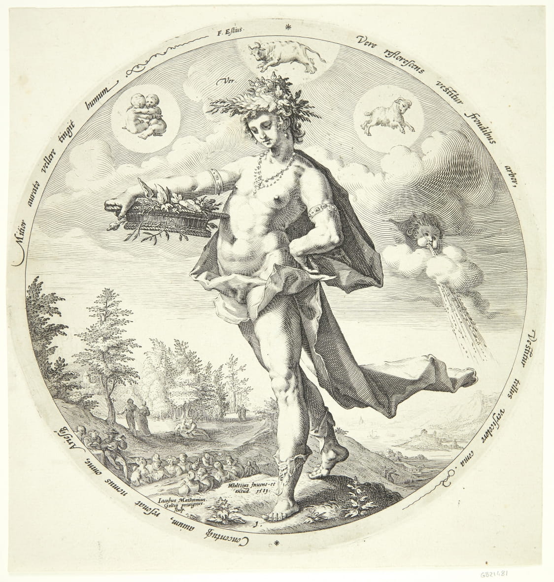 Spring by Jacob Matham: Highest-quality art reproduction