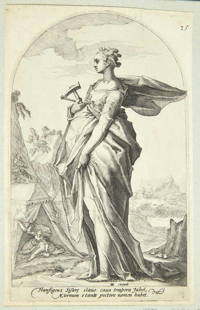 Jael by Jacob Matham: Highest-quality art reproduction