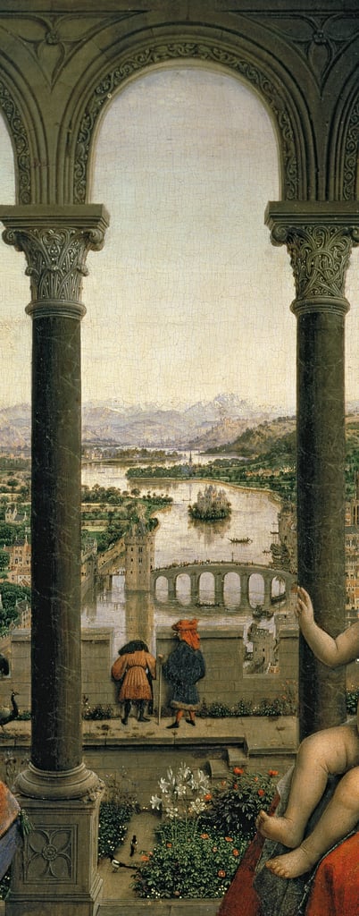 The Rolin Madonna (The Virgin of Chancellor Rolin), c.1435 (panel ...