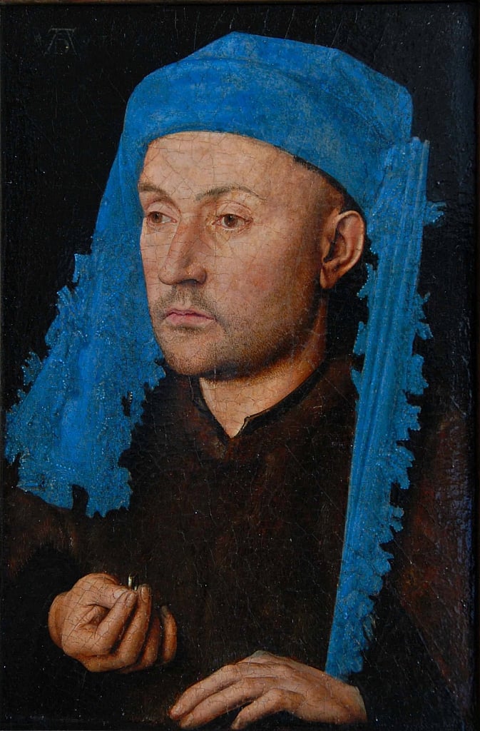 Portrait of a man with a blue chaperon Man with Ring