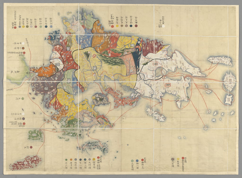 Map of the Island of Kiushiu, Japan by Japanese School