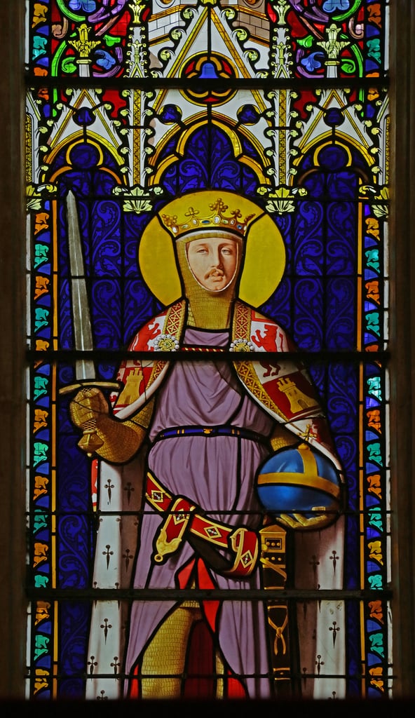 Window depicting Saint Ferdinand (portrait of Prince Ferdinand dOrleans ...