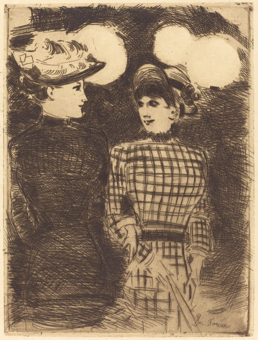 To Bullier's by Jean Louis Forain: Buy fine art print