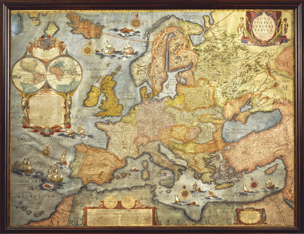 Map of Europe 1686 by Joan Blaeu by Joan Blaeu