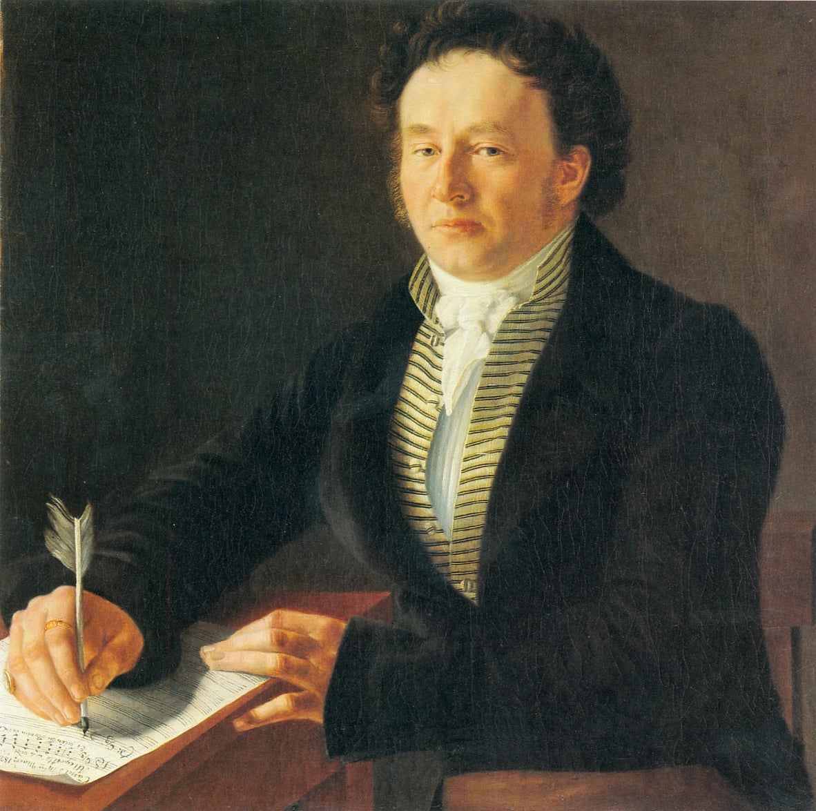 Portrait of the composer Ludwig (Louis) Spohr 1824 in Kassel