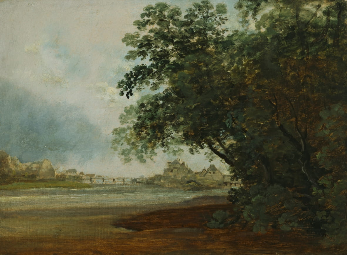 Isar with Prater Island by Johann Georg von Dillis
