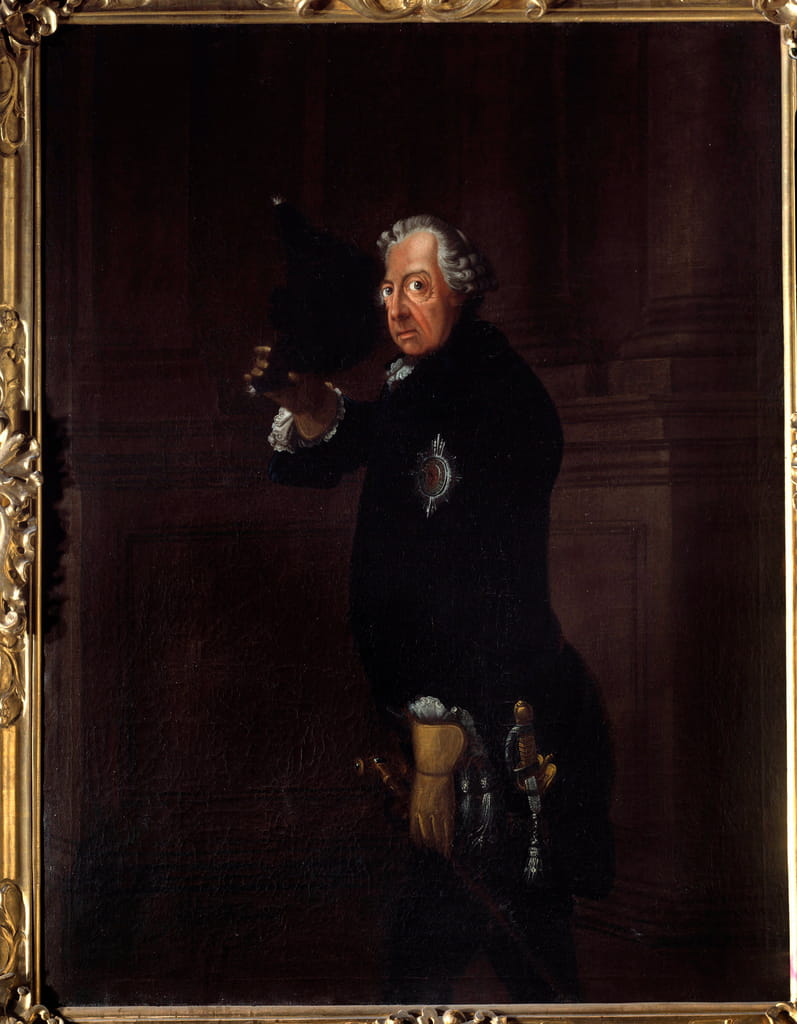 Portrait of Frederic II called Frederic the Great, King of Prussia ...