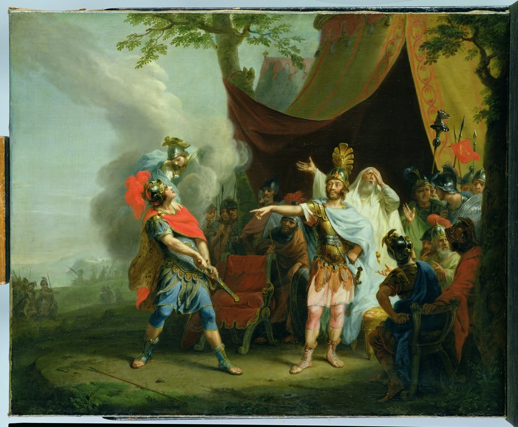 Achilles has a dispute with Agamemnon, 1776