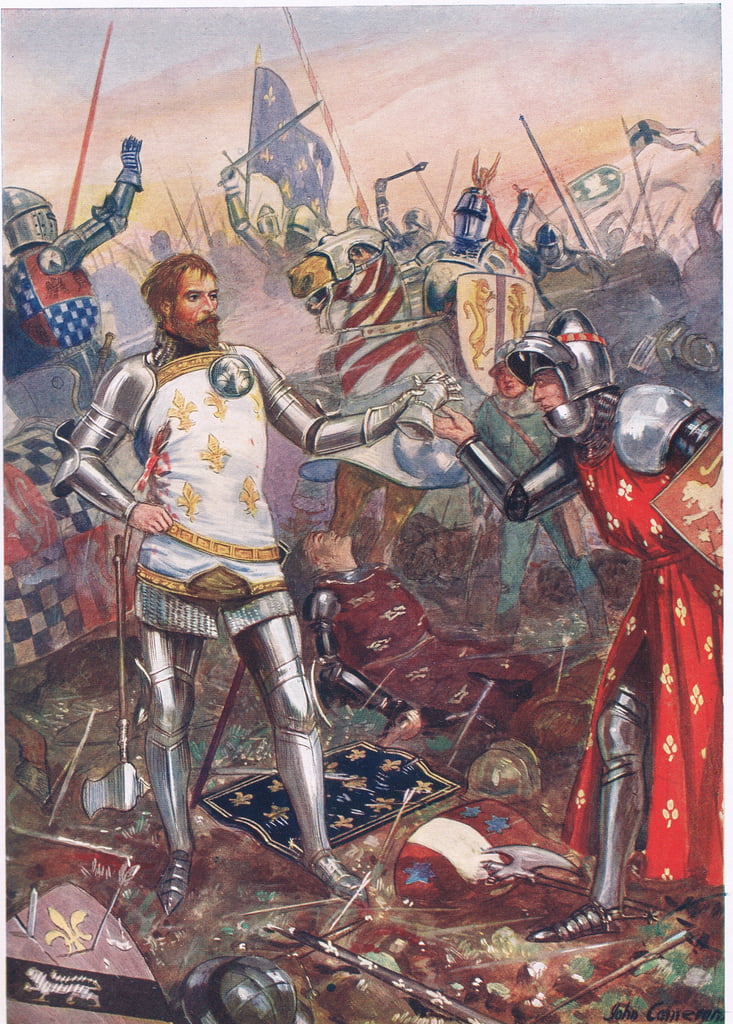 The Surrender of John II of France at the Battle of Poitiers ...