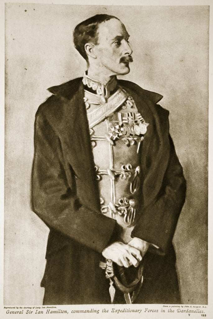 General Sir Ian Hamilton, commanding the Expeditionary Forces in the ...