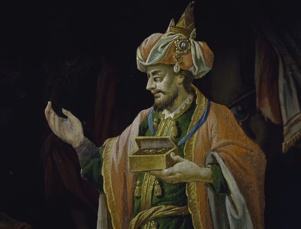 Balthasar, adoration of Magi by Josef Renzler