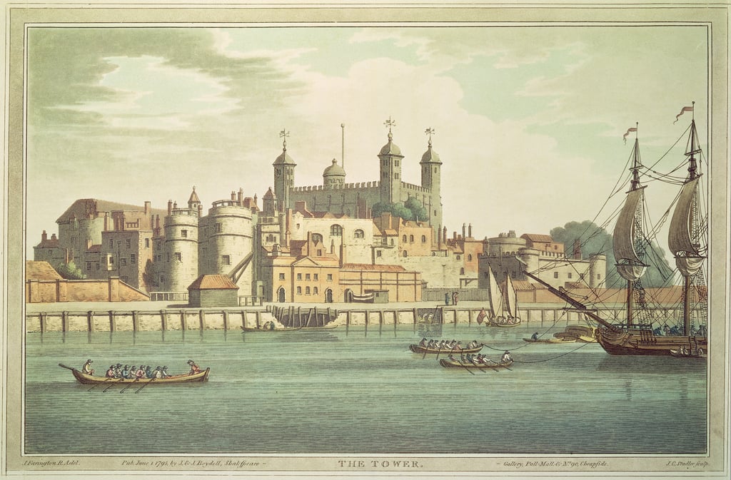 Tower of London, 1795 by Joseph Farington: Fine art print
