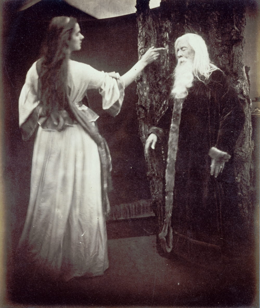 Vivien and Merlin by Julia Margaret Cameron